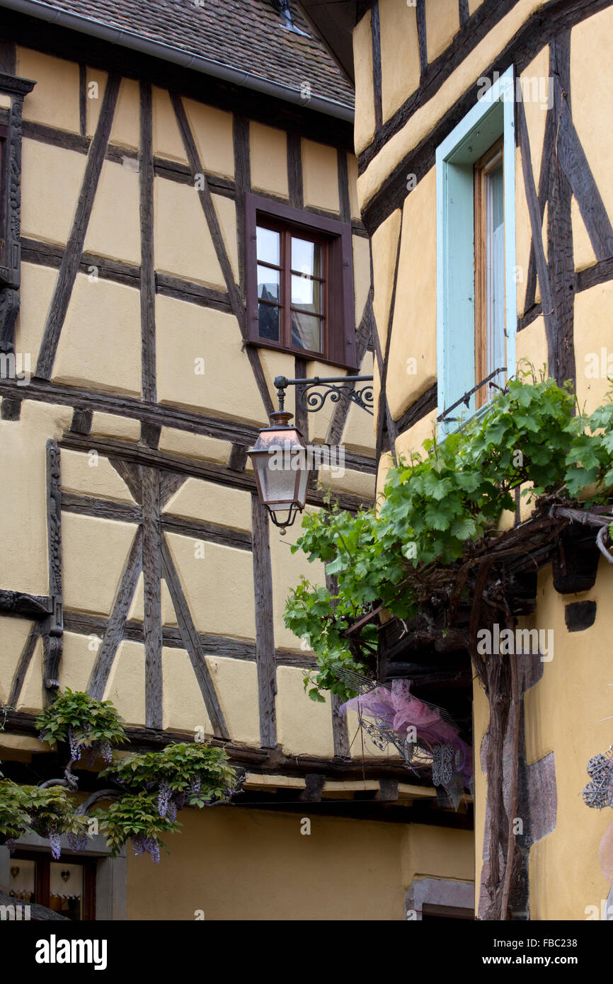 Image(s) of Riquewihr in the Alsace region , France. Town is full of ...