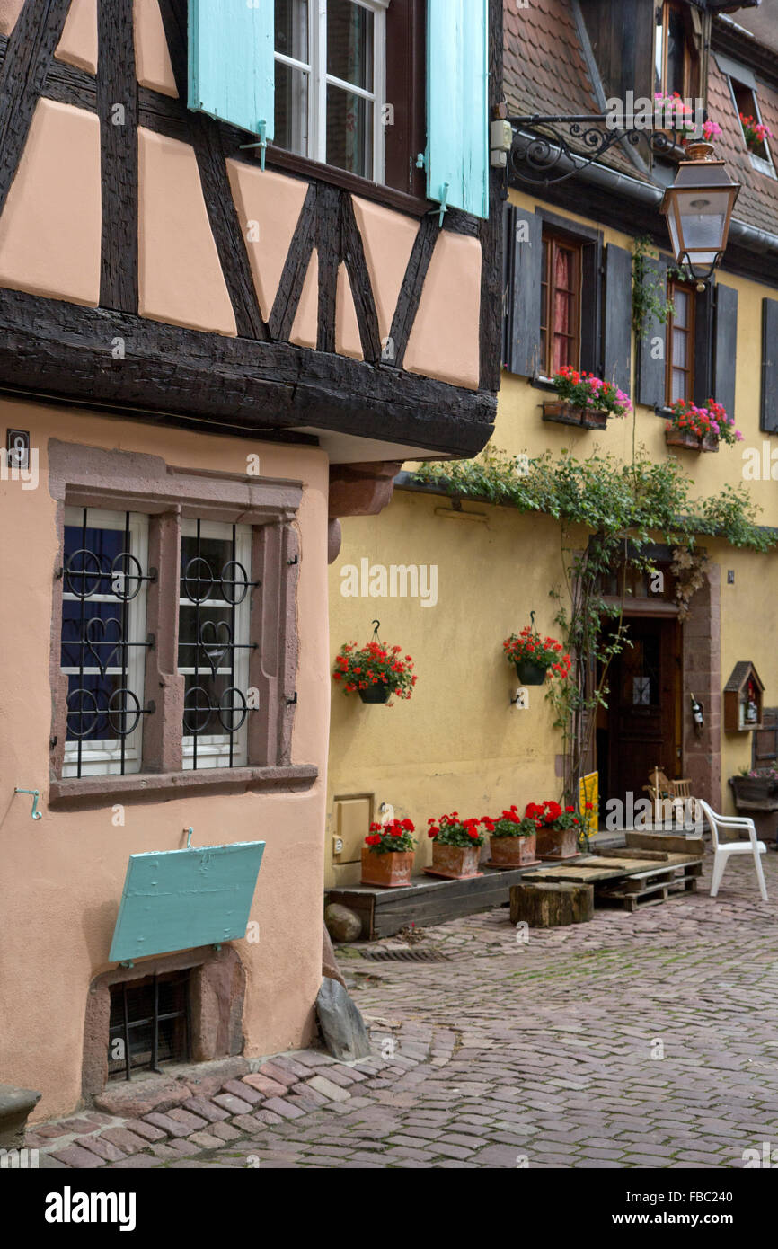 Image(s) of Riquewihr in the Alsace region , France. Town is full of ...