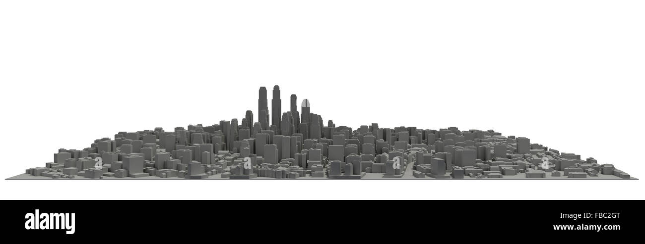 Model of city Stock Photo - Alamy