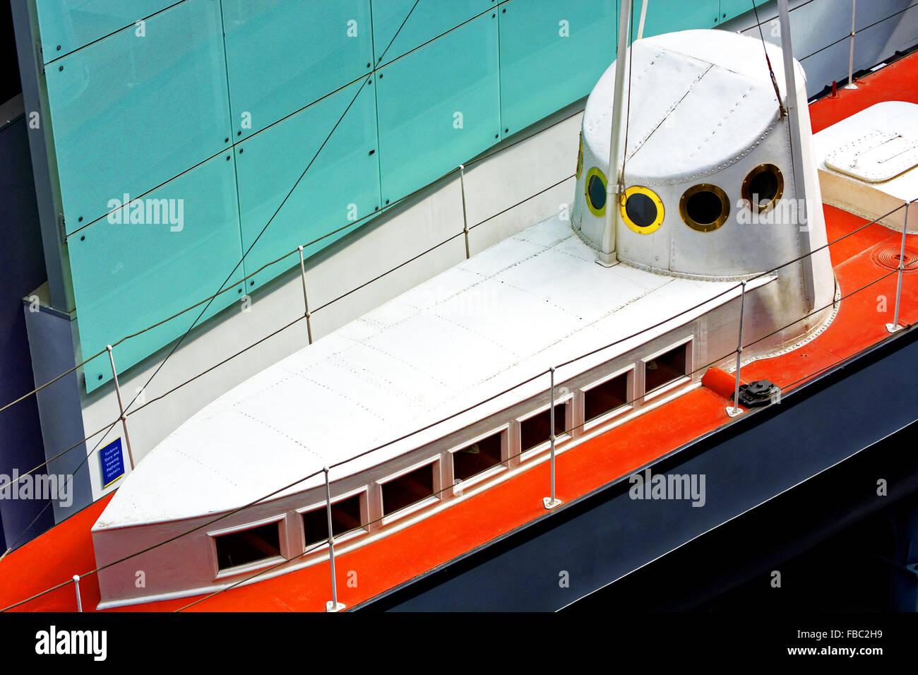 Turbinia steam turbine ships cockpit bridge Stock Photo - Alamy