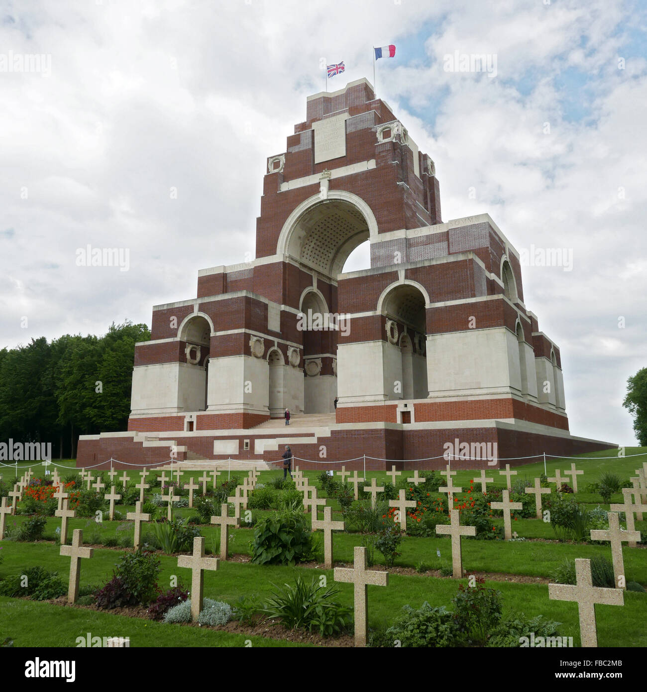 WW1 cemetey and monument at Thiepval, Picardie for the fallen French ...
