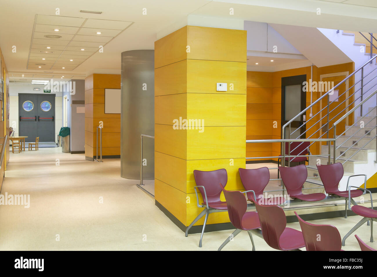 Waiting area of an hospital. Horizontal Stock Photo - Alamy