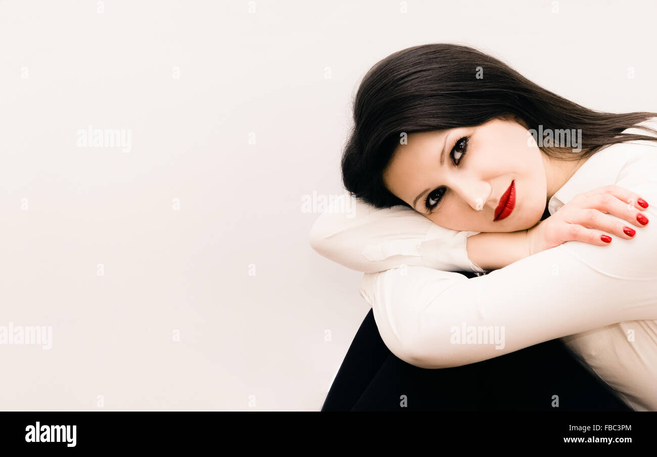 Portrait of a beautiful woman Stock Photo - Alamy
