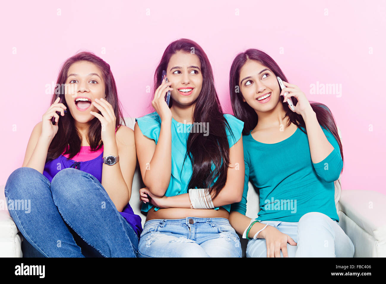 3 people talking mouth hi-res stock photography and images - Alamy