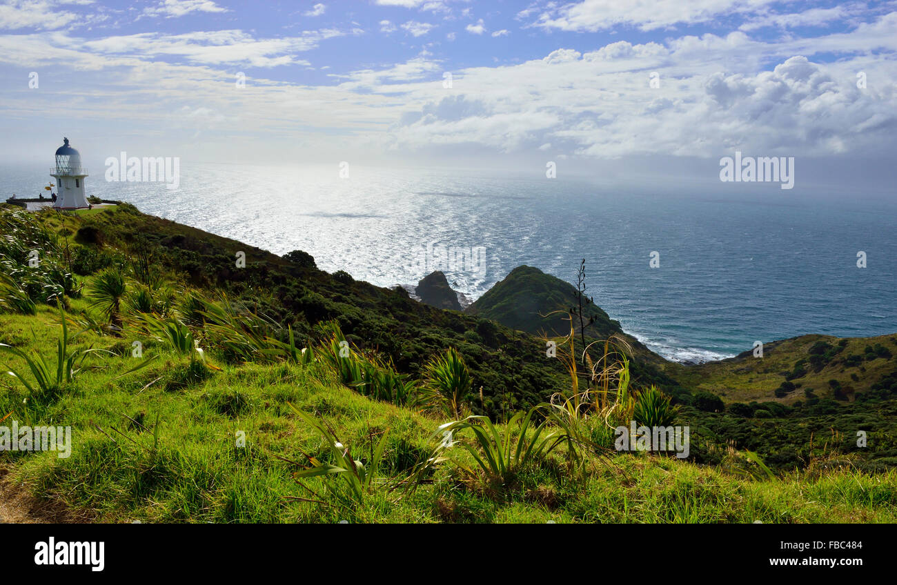 Cape Reinga/Te Rerenga Wairua, lighthouse at the northern tip of New ...