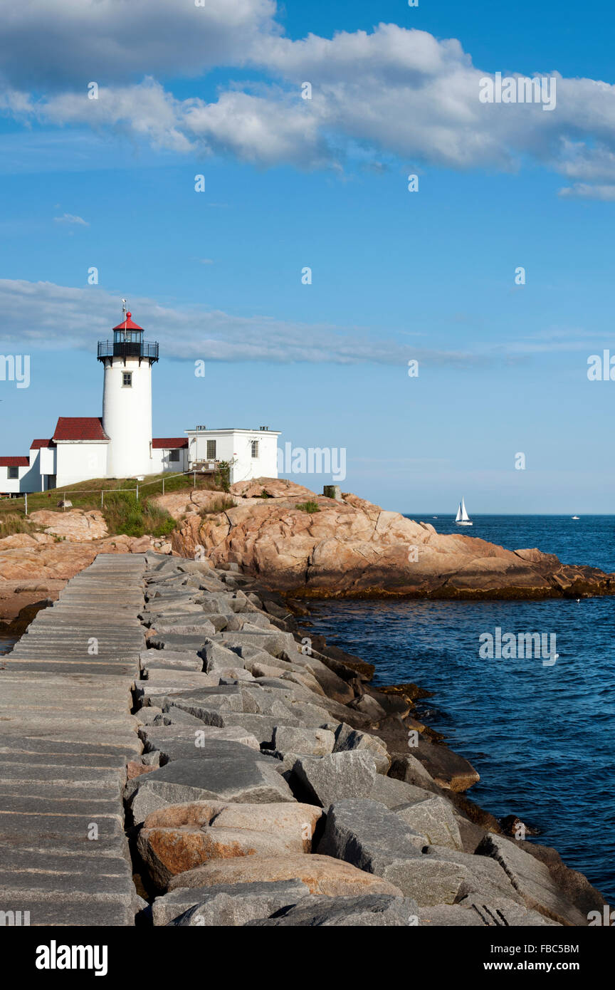 Eastern Point Lighthouse in Gloucester, Massachusetts, offers a nearly ...
