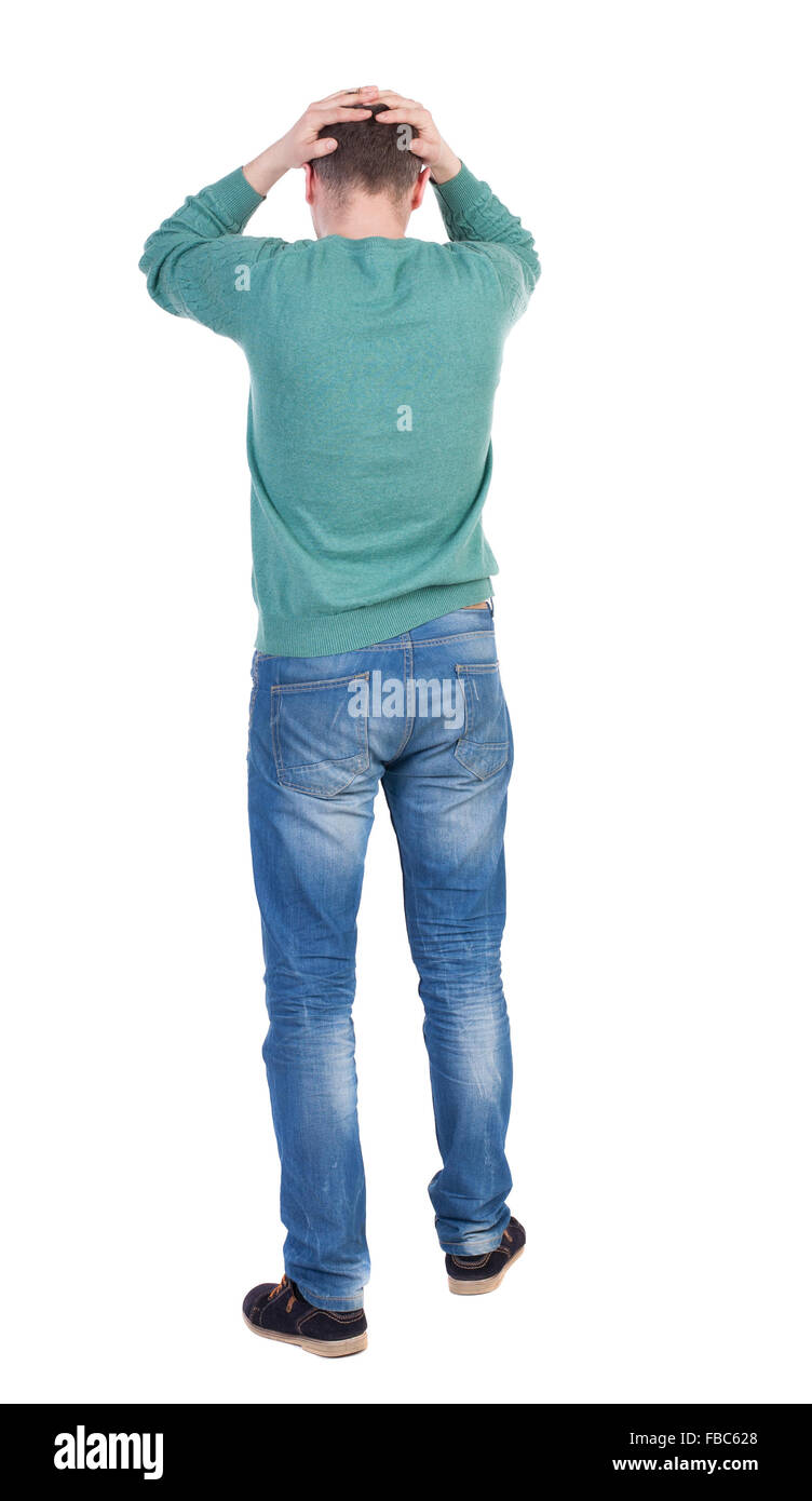 Shocked guy in casual Cut Out Stock Images & Pictures - Alamy