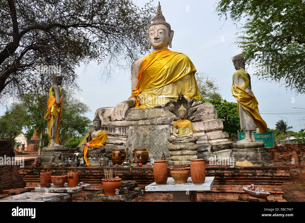 Wat Pho Wora, Ayutthaya, Thailand, Southeast Asia Stock Photo - Alamy