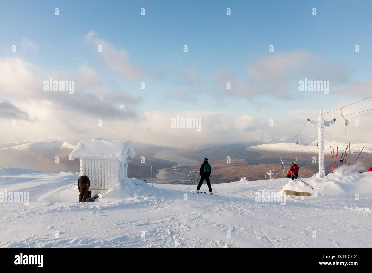 Fort William, UK. 14th January, 2016. Amazing snow conditions at the ...