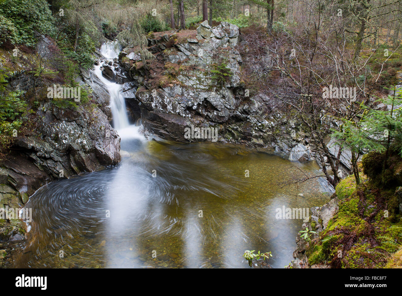 The Falls of Bruar; Bruar Water; Pitlochry; Scotland; UK Stock Photo ...