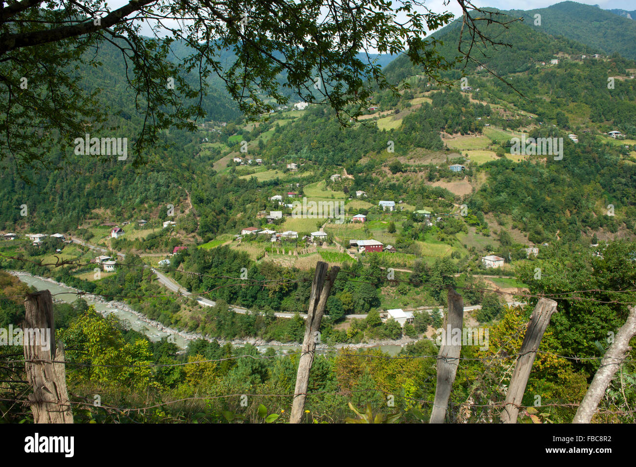 Georgien, Adscharien, Keda, Dorf Akho im Flusstal des Acharitskali ...