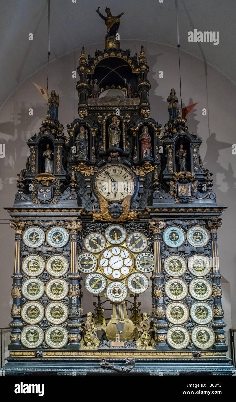 Astronomical Clock in Cathedral of St Jean in Besancon France Stock ...