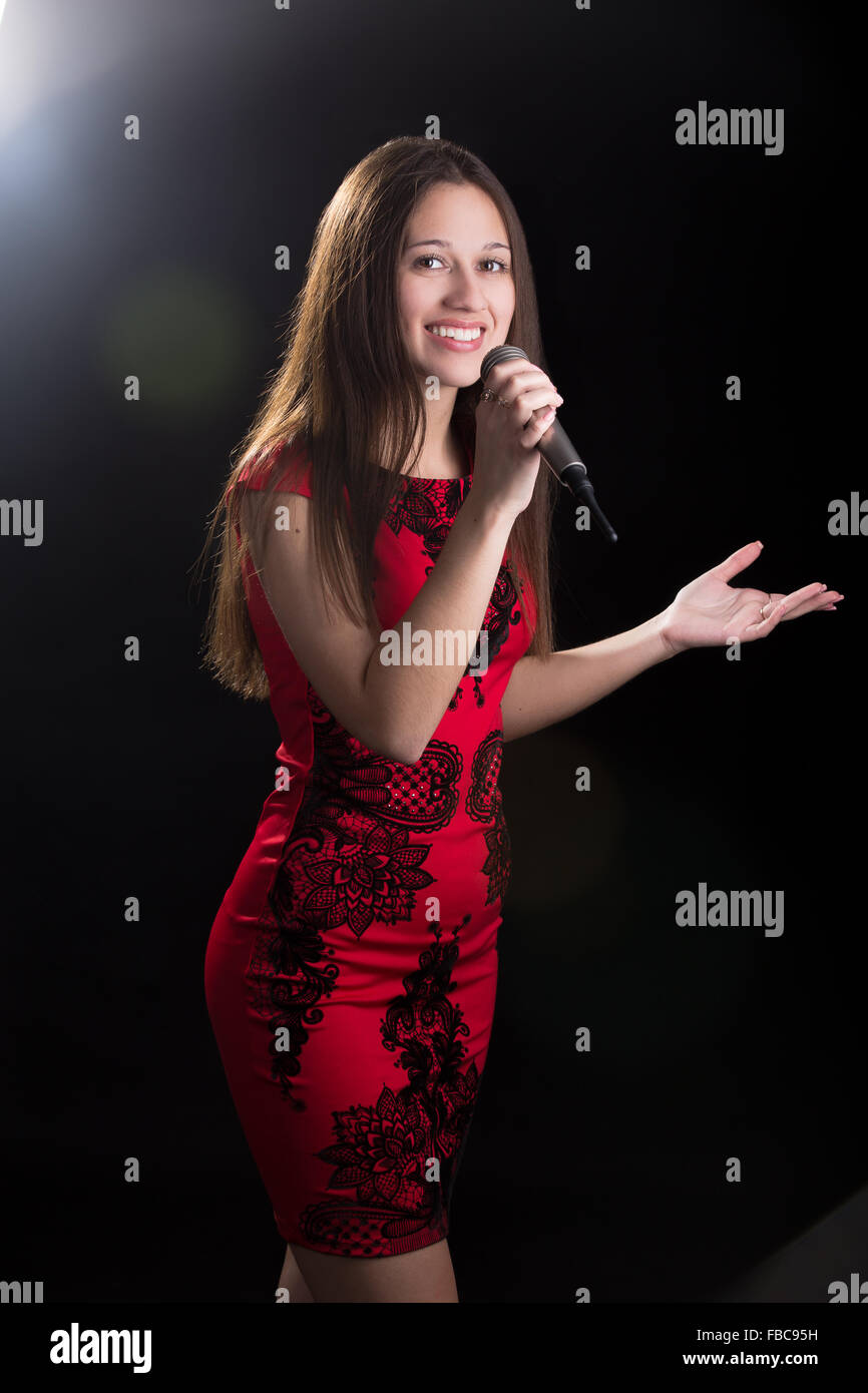 Portrait female singer live performance hi-res stock photography and ...