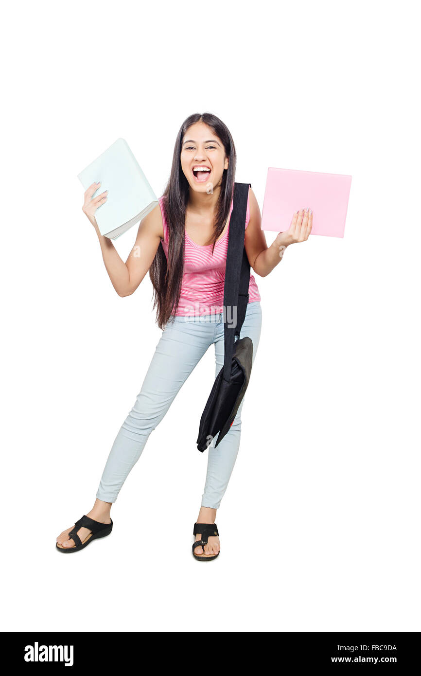 1 indian Young Woman college Student Shouting Stock Photo - Alamy