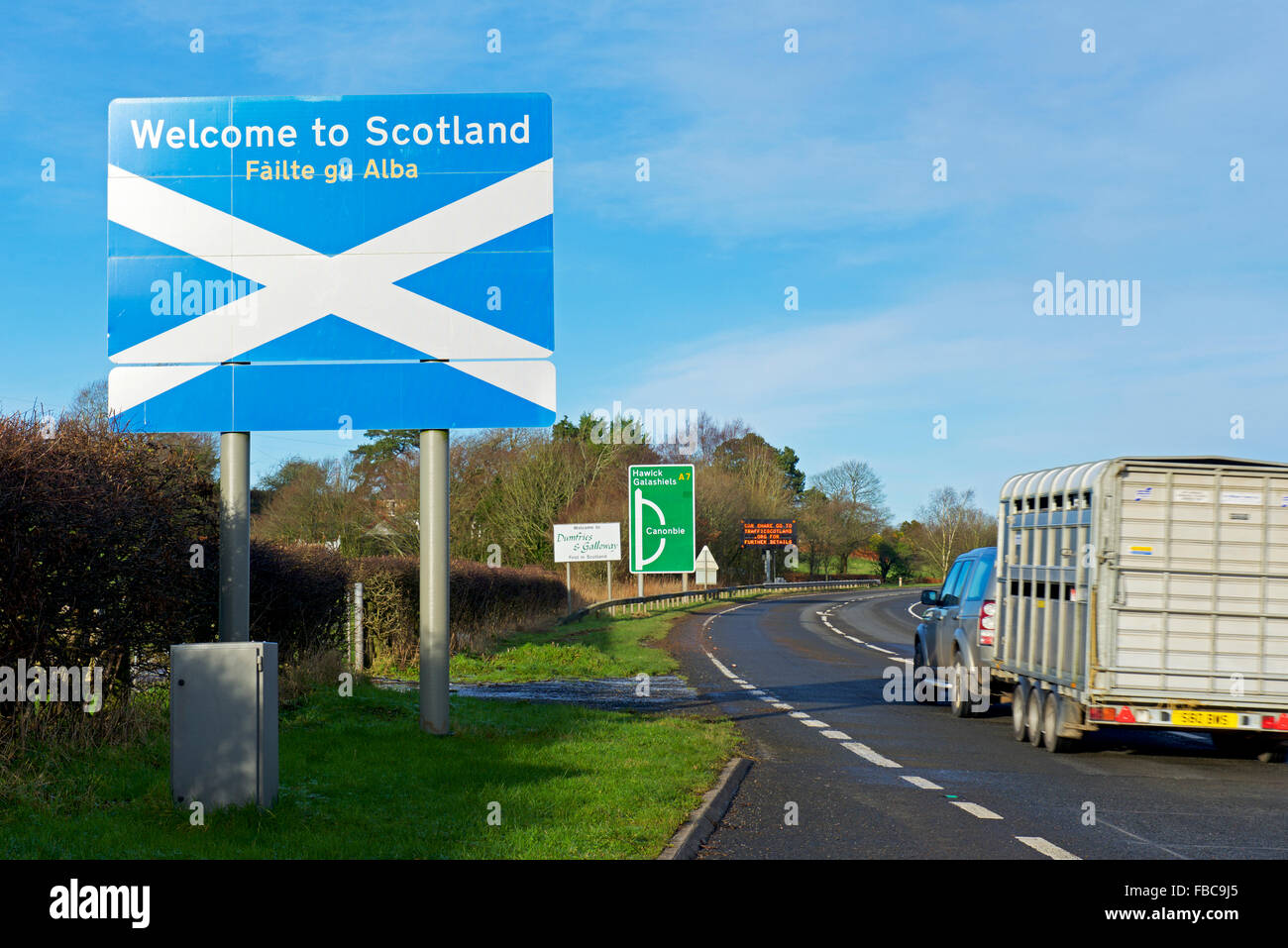 Welcome to cumbria sign hi-res stock photography and images - Alamy