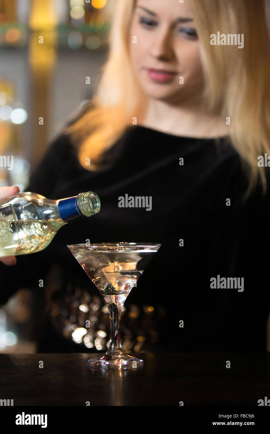 Bartender Pouring Bottle High Resolution Stock Photography and Images - Alamy