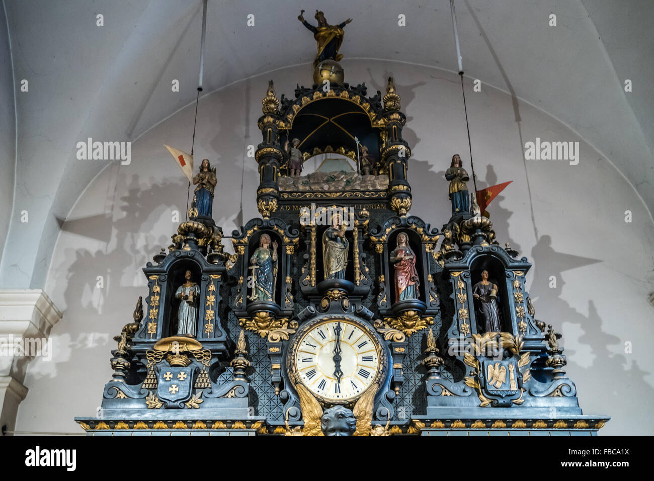 Astronomical Clock in Cathedral of St Jean in Besancon France Stock ...