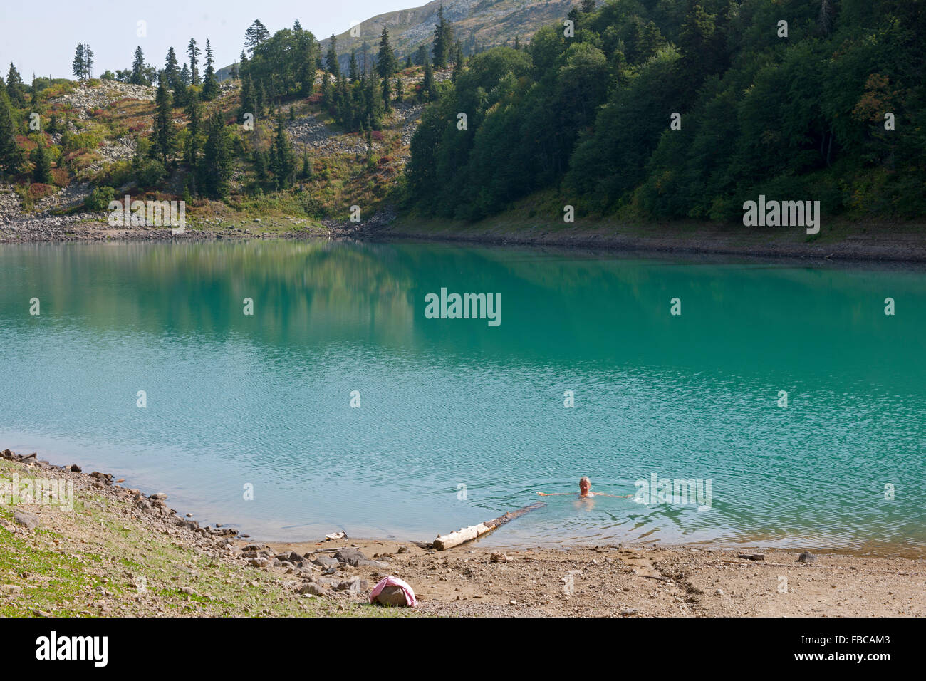 Georgien, Adscharien, Green Lake am Goderdzi Pass Stock Photo - Alamy