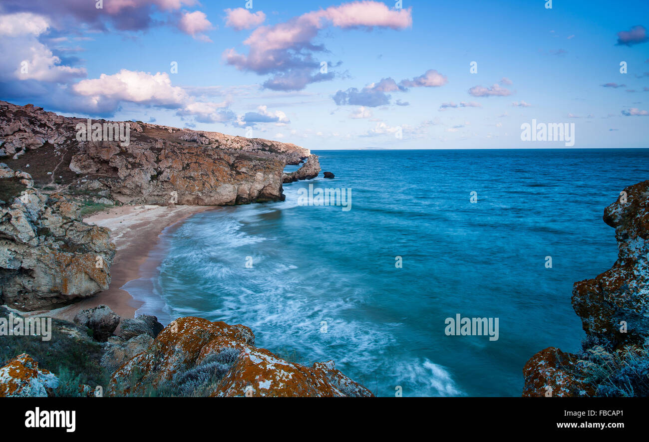 Coast sea azov waves hi-res stock photography and images - Alamy