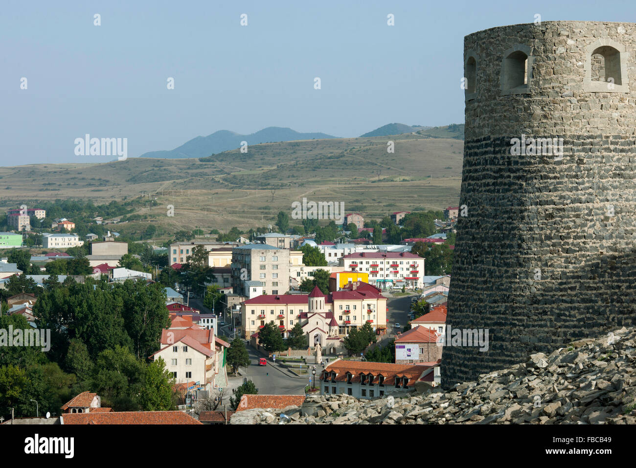 Georgien, Samtskhe-Javakheti, Achalziche, Blick von der ...