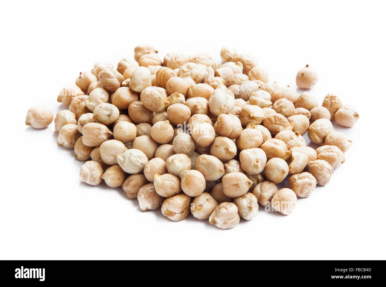 Raw Chickpeas Isolated on White, Pile of Healthy Vegetable Ingredient ...