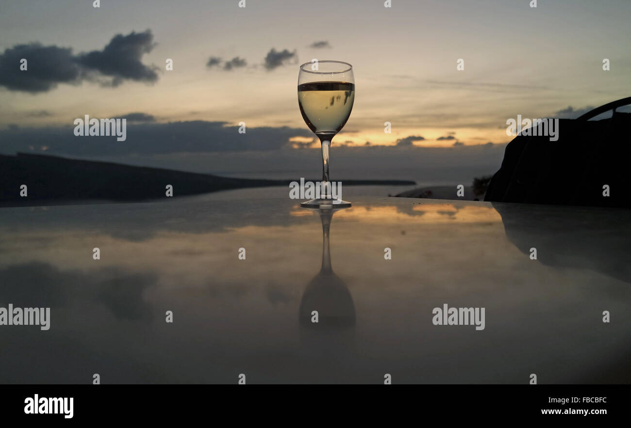glass of wine in the sky Stock Photo - Alamy