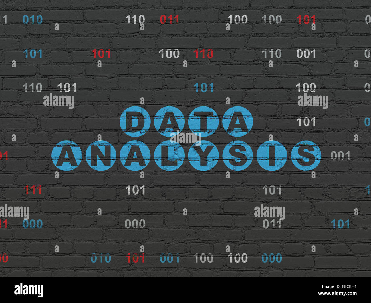 Information concept: Data Analysis on wall background Stock Photo - Alamy