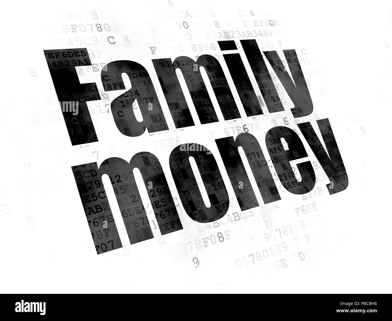 Currency concept: Family Money on Digital background Stock Photo - Alamy