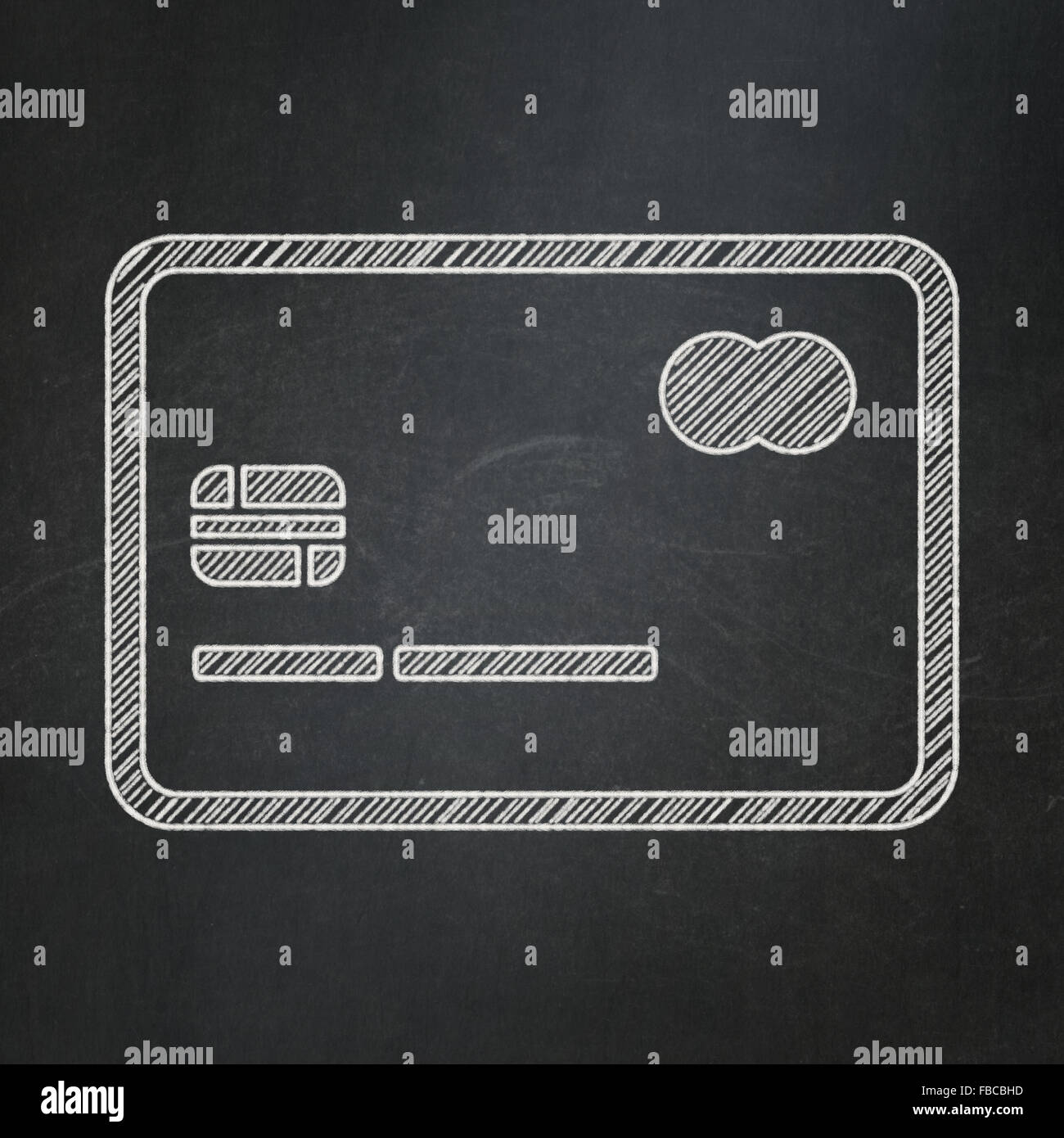 Currency concept: Credit Card on chalkboard background Stock Photo - Alamy
