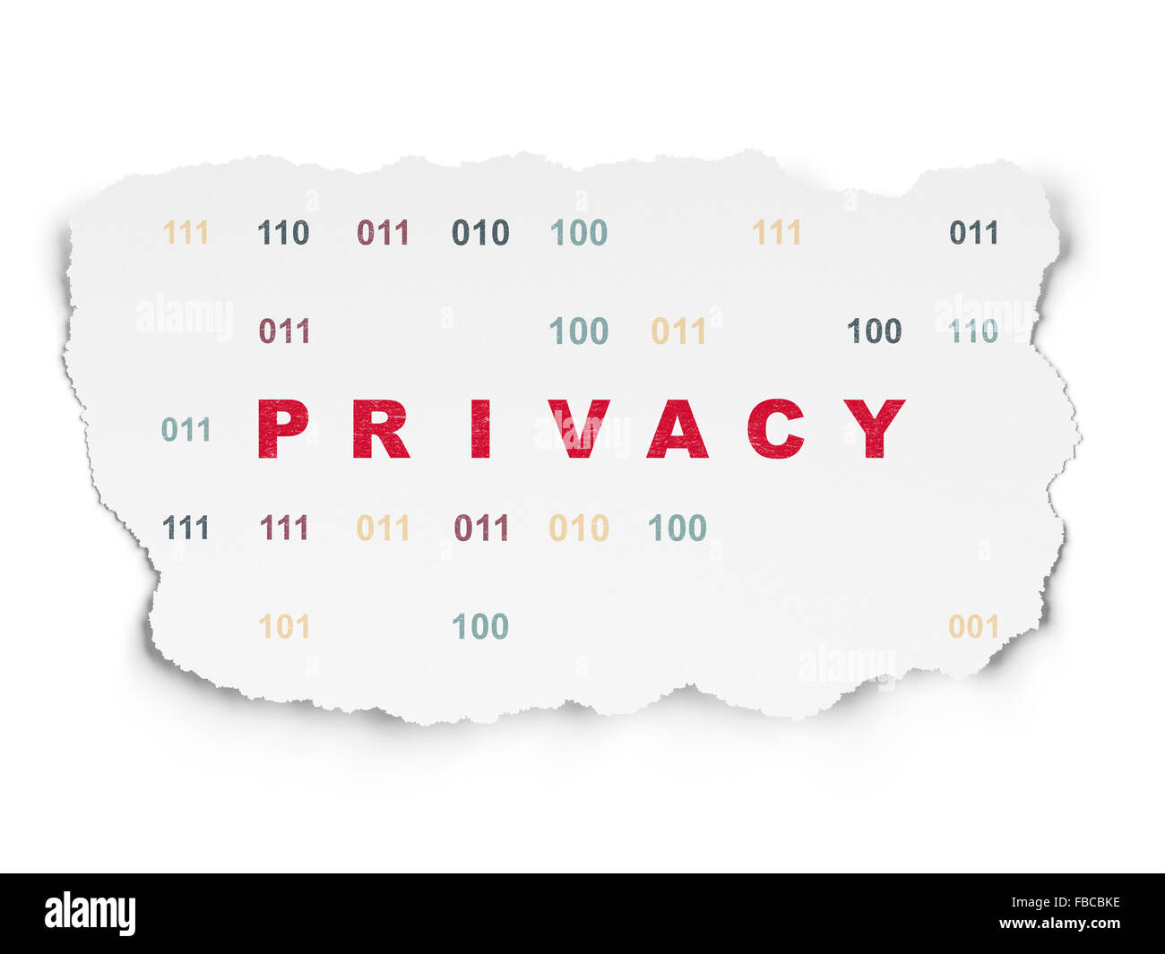 Security concept: Privacy on Torn Paper background Stock Photo - Alamy