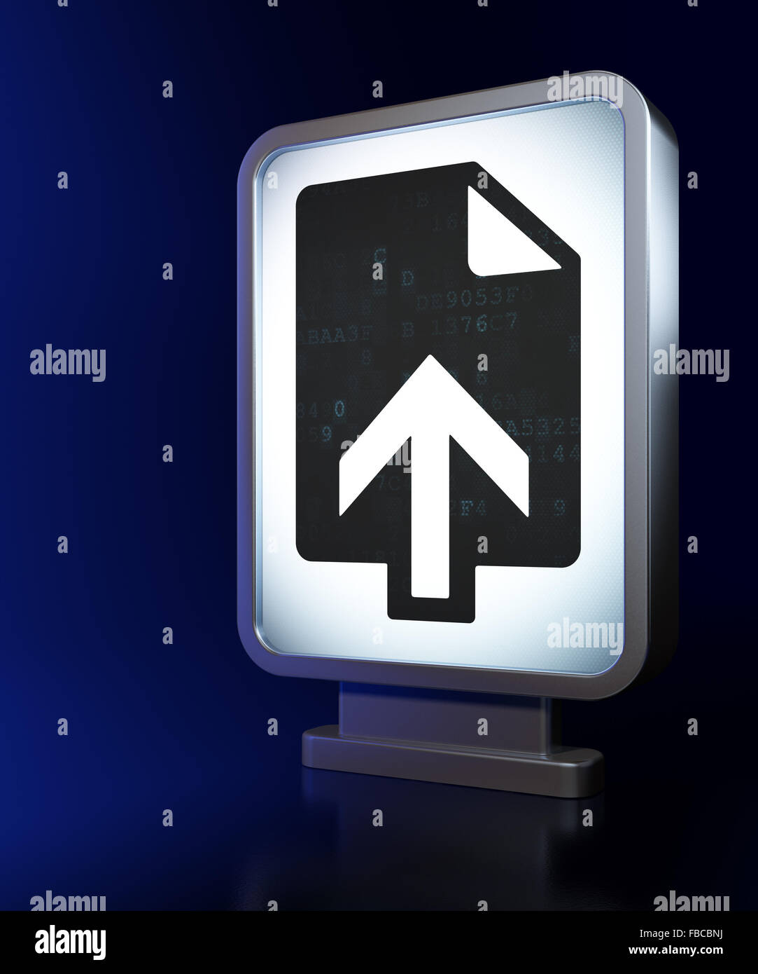 Web development concept: Upload on billboard background Stock Photo - Alamy