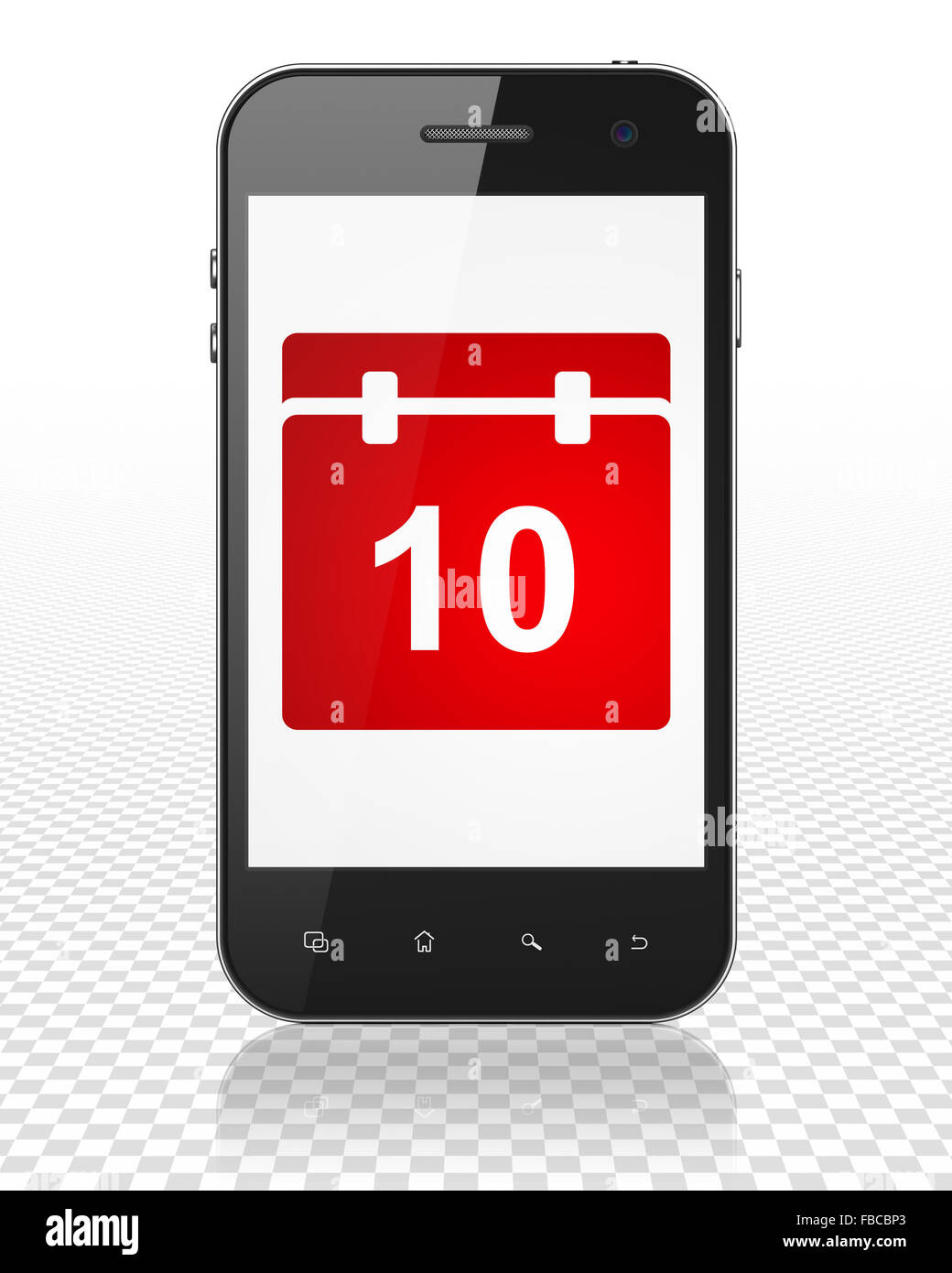 Timeline concept: Smartphone with Calendar on display Stock Photo - Alamy