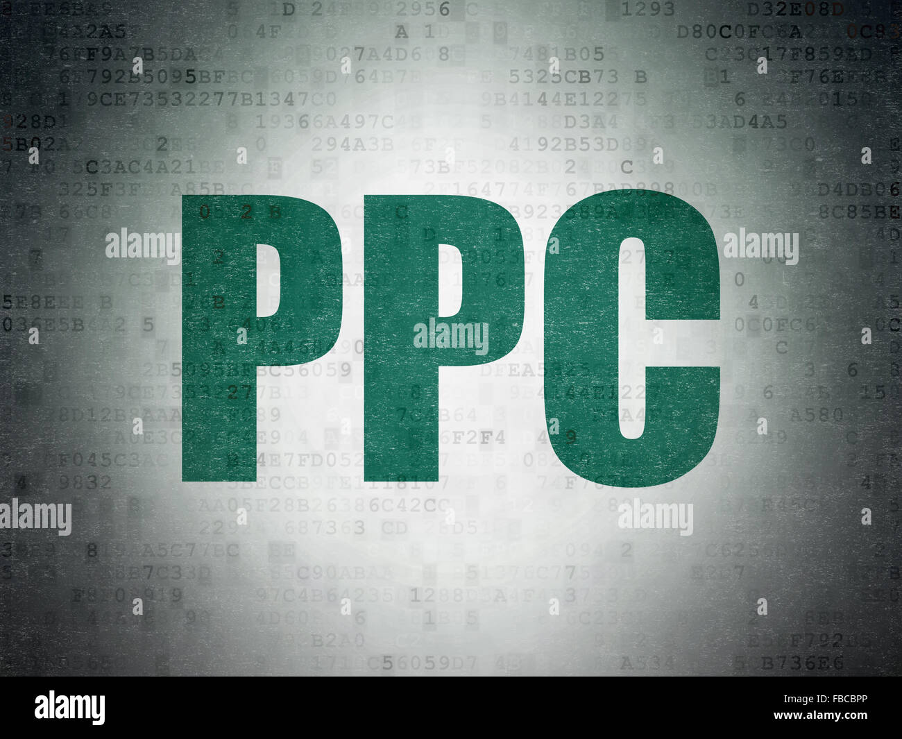 Marketing concept: PPC on Digital Paper background Stock Photo - Alamy