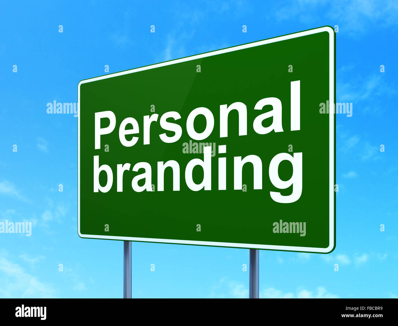 Marketing concept: Personal Branding on road sign background Stock ...