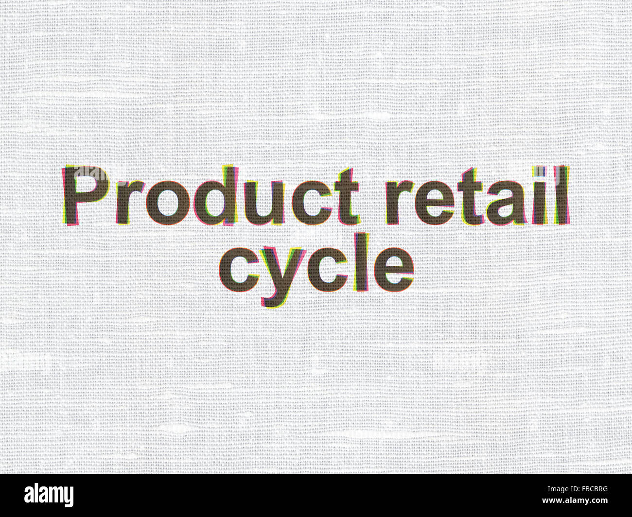 Advertising concept: Product retail Cycle on fabric texture background ...