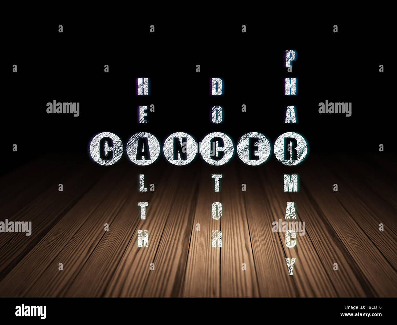 Medicine concept: Cancer in Crossword Puzzle Stock Photo - Alamy