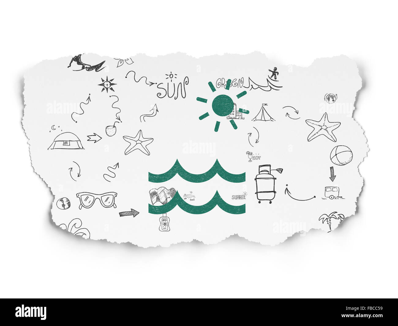 Family vacation beach sunshine Cut Out Stock Images & Pictures - Alamy