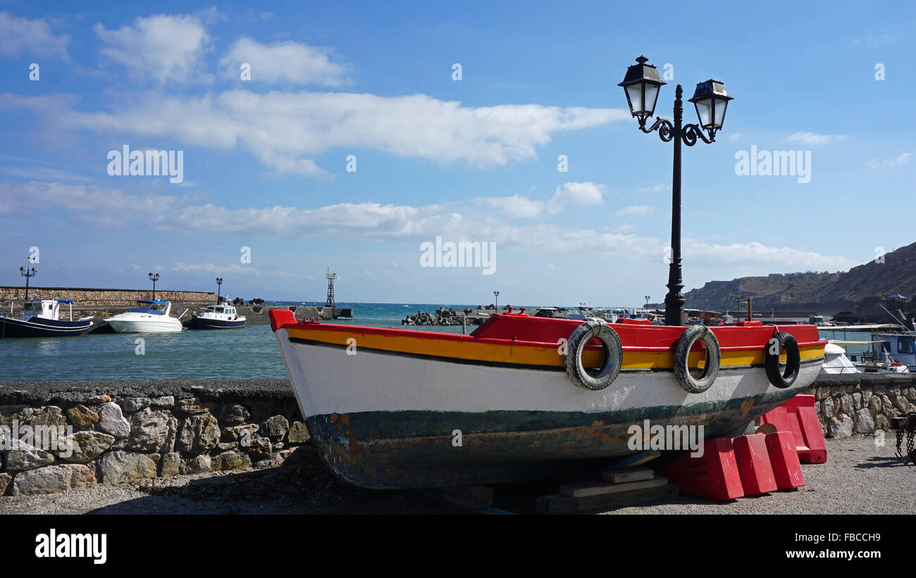 small greece harbor Stock Photo - Alamy
