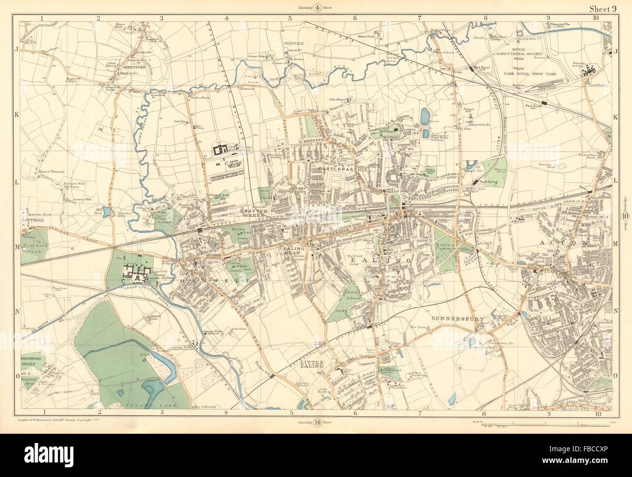 Gunnersbury map hi-res stock photography and images - Alamy