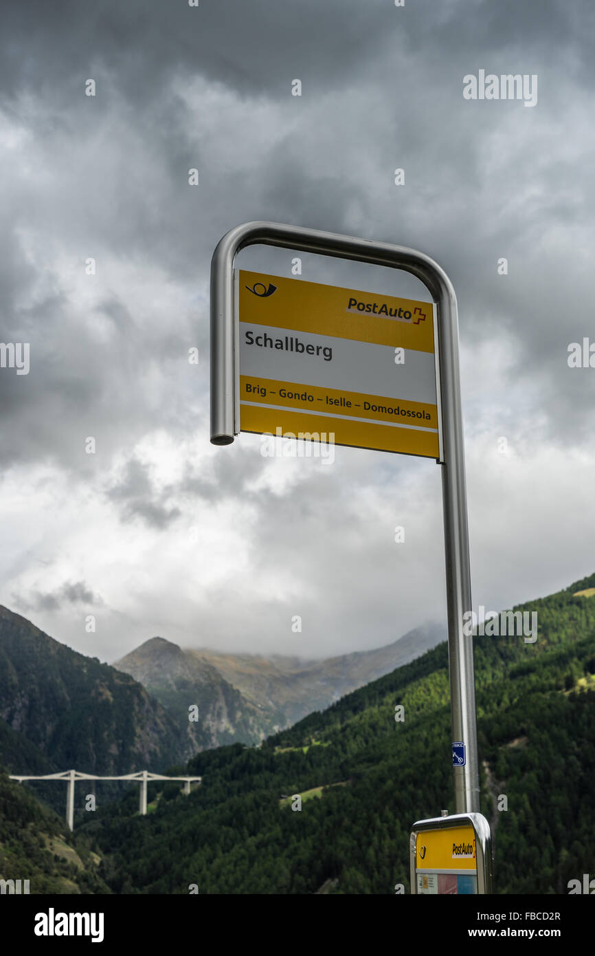 Alpine bus stop hi-res stock photography and images - Alamy