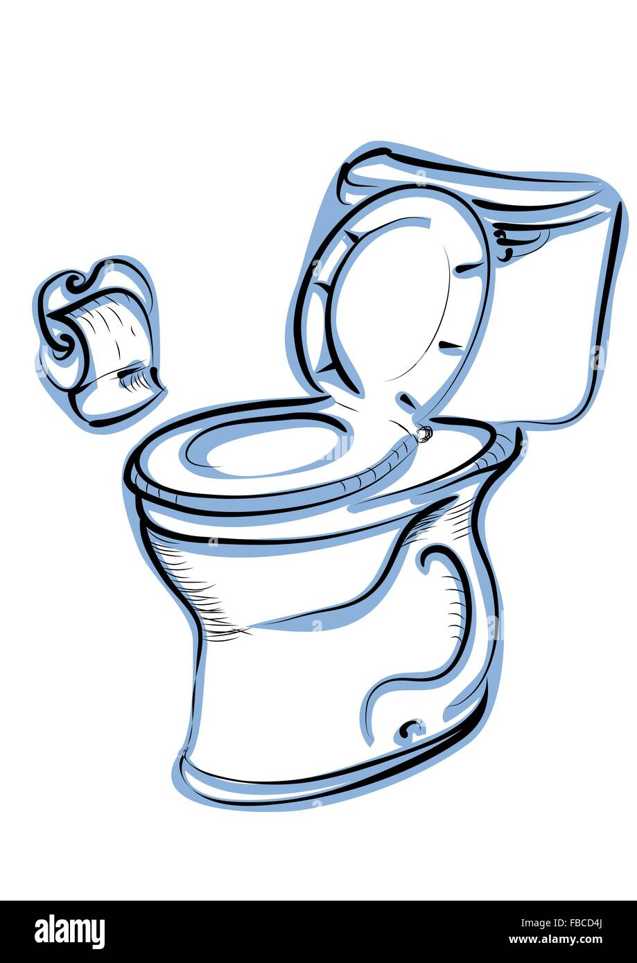 toilet. abstract icon isolated on a white background Stock Vector Image ...
