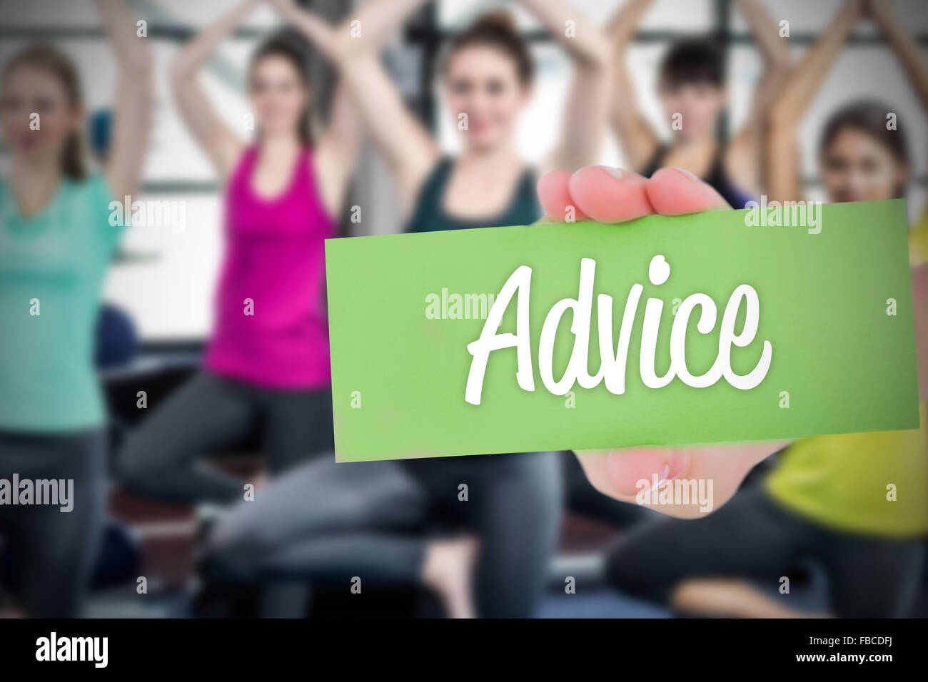 Advice against people background Stock Photo - Alamy