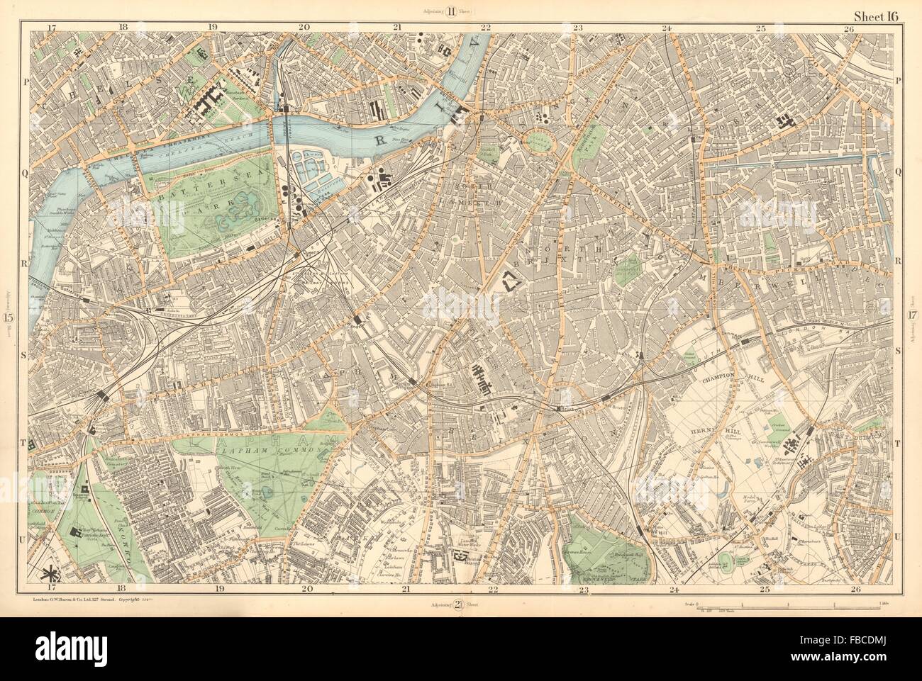 1903 map of london hi-res stock photography and images - Alamy