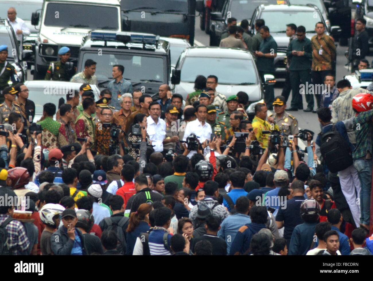 Jan. 14, 2016 - Jakarta, Indonesia - Indonesia president JOKO WIDODO ...