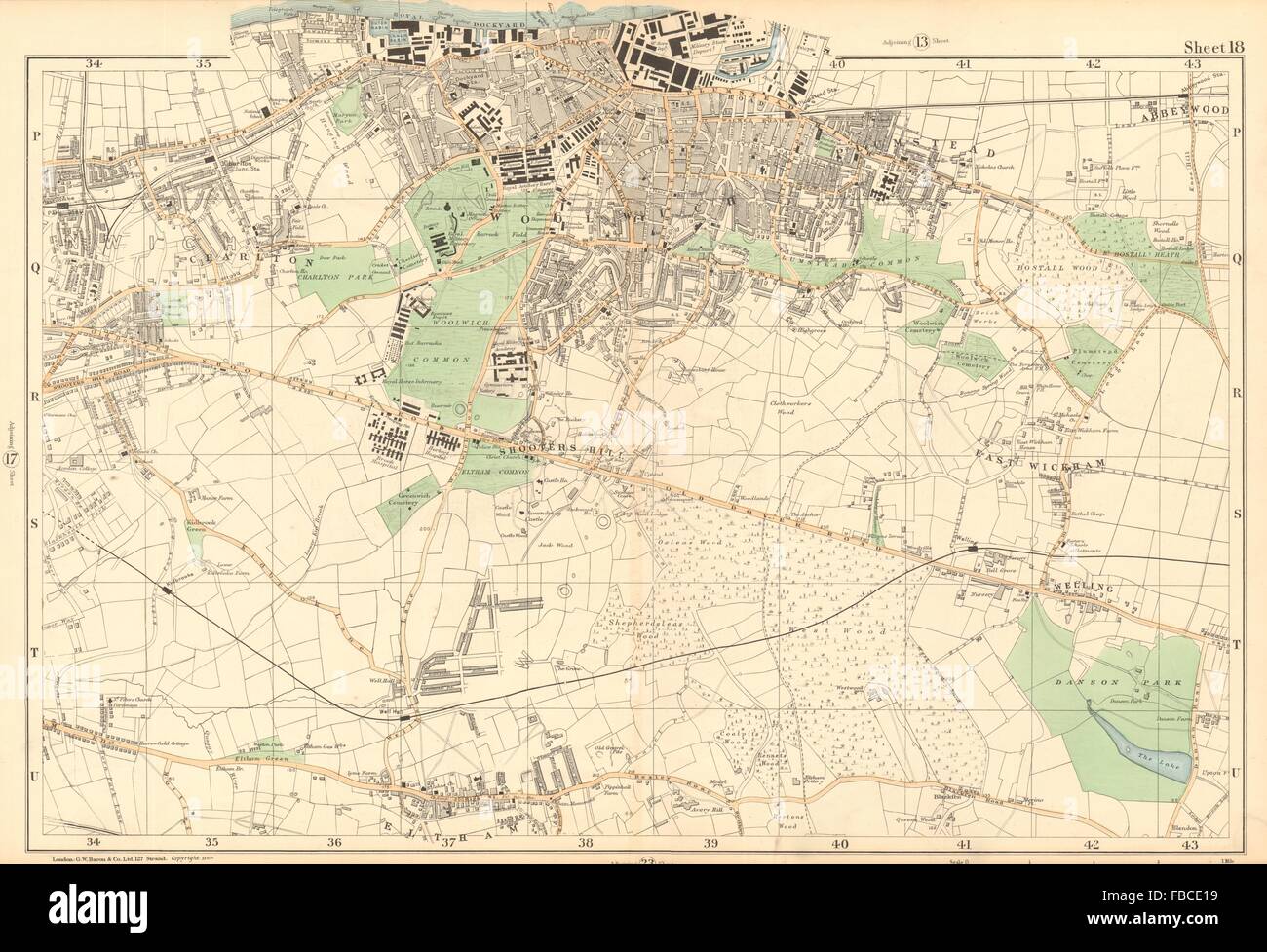 Woolwich map hi-res stock photography and images - Alamy