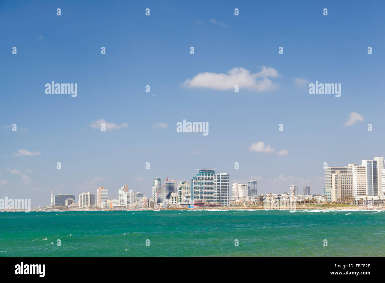 A photograph of Tel Aviv skyline from the Jaffa coast Stock Photo - Alamy