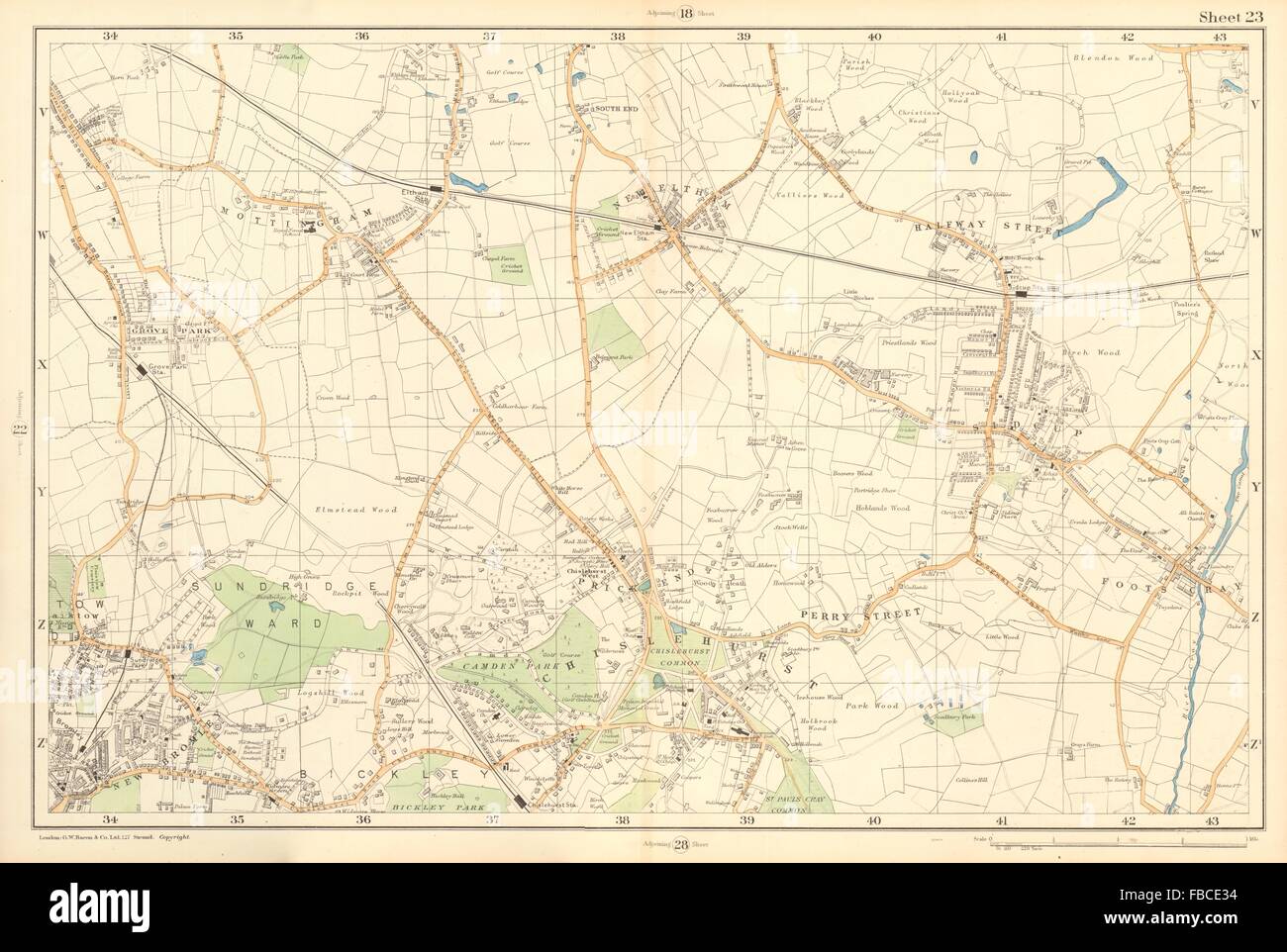 Map of catford hi-res stock photography and images - Alamy