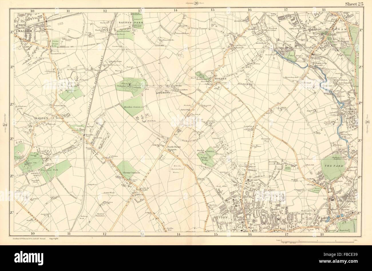 New malden london map hi-res stock photography and images - Alamy