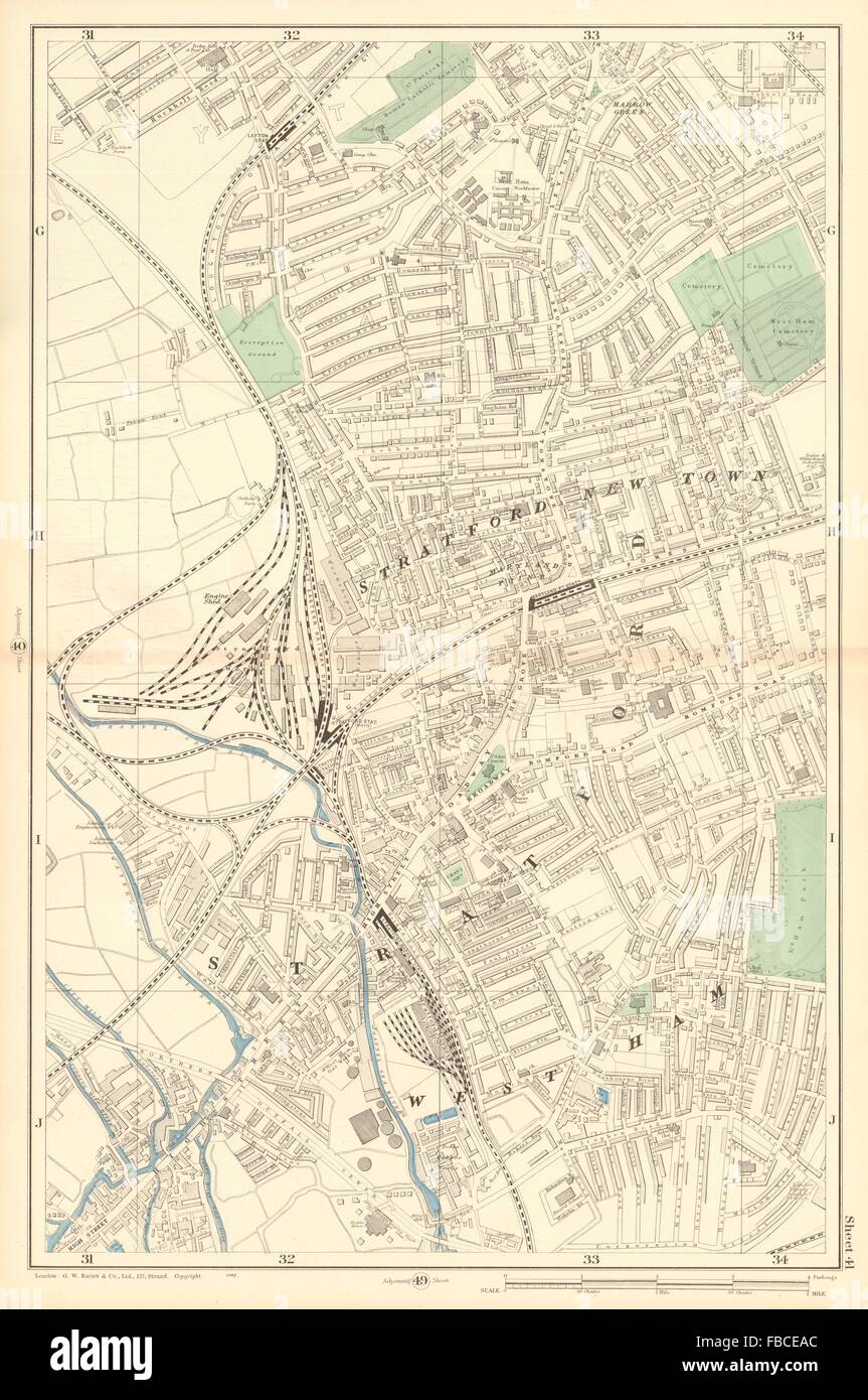 Map of stratford hi-res stock photography and images - Alamy