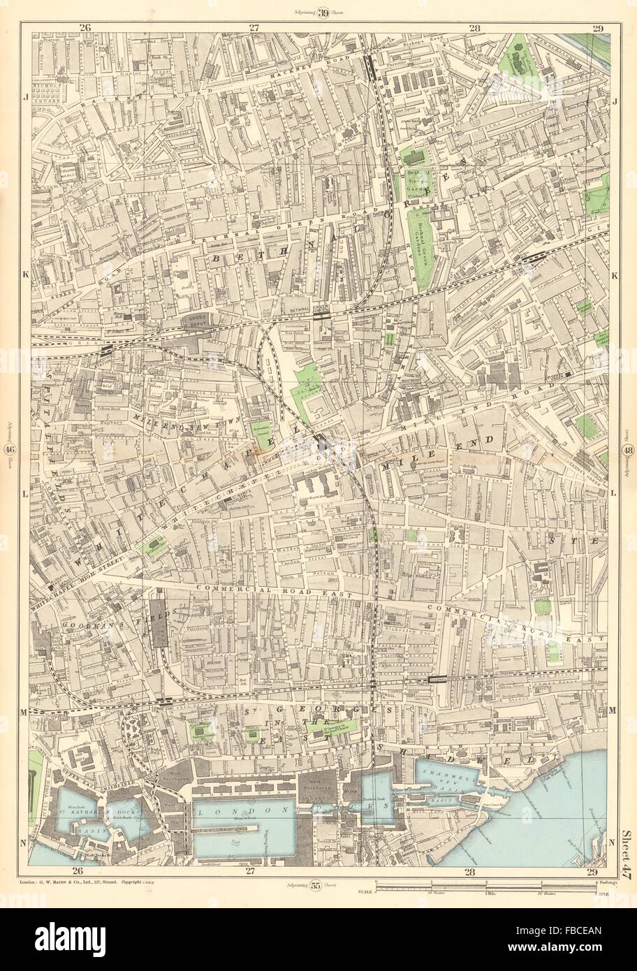BETHNAL GREEN WHITECHAPEL Mile End Shadwell Wapping Stepney Shoreditch ...